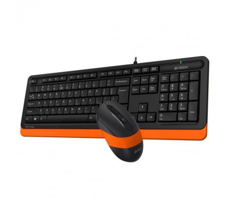 Комплект клавиатура и мишка A4TECH Fstyler F1010, Оранжев | Офис ...